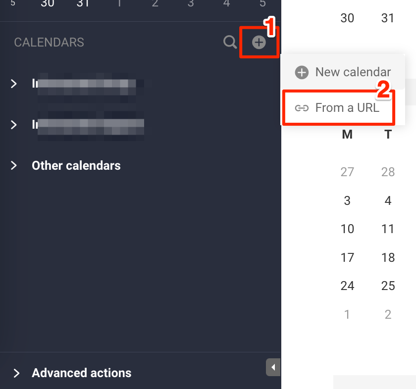 🚀 Import a calendar into Calendar - Infomaniak