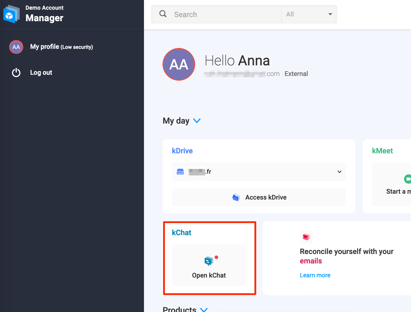 🚀 Inviter un utilisateur à utiliser kChat - Infomaniak