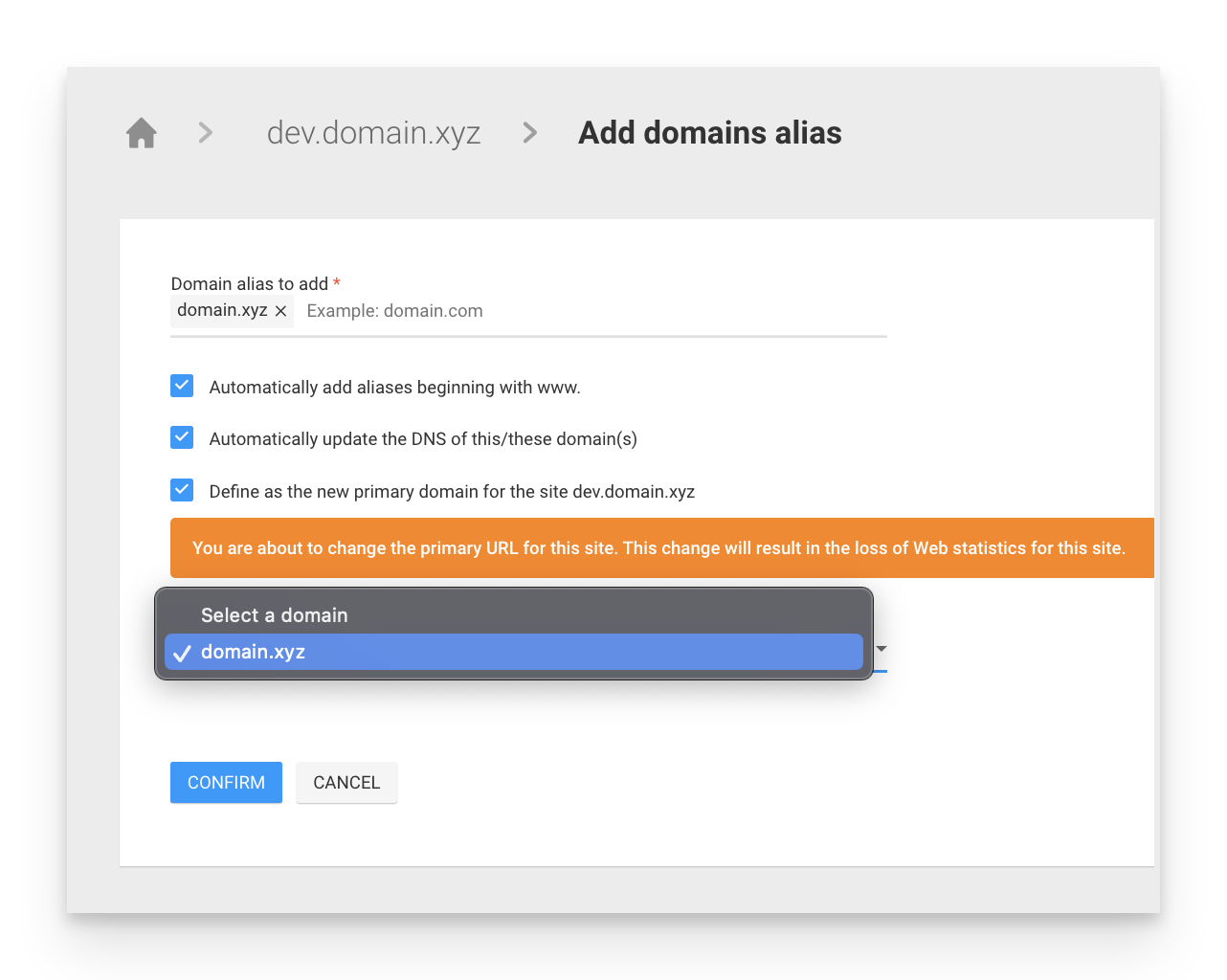 🚀 Replace a subdomain with a domain - Infomaniak