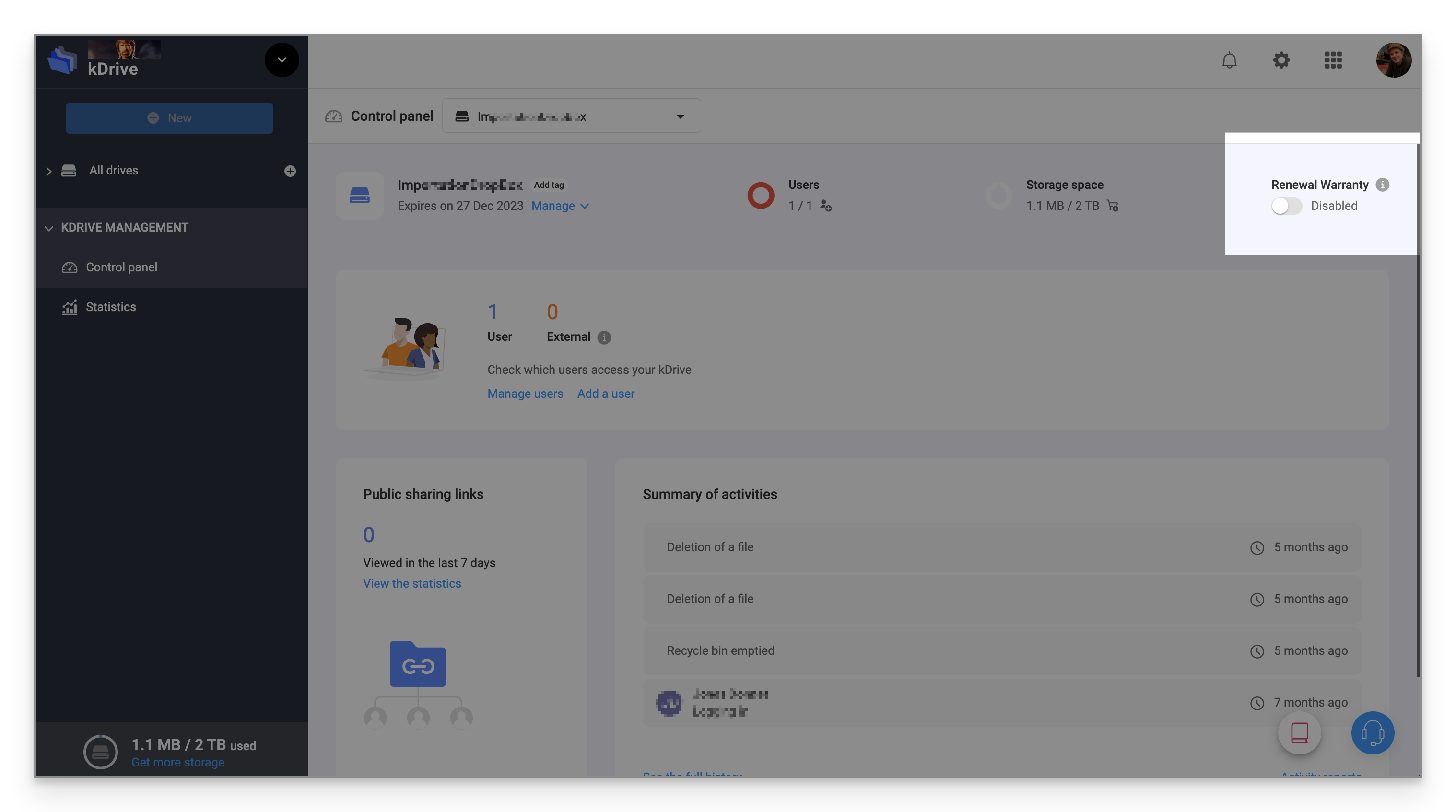 🚀 FAQ - Help center : Administration console - Infomaniak