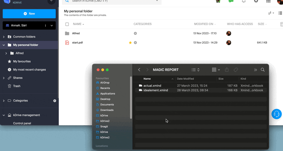 🚀 Import data to kDrive without the kDrive app - Infomaniak