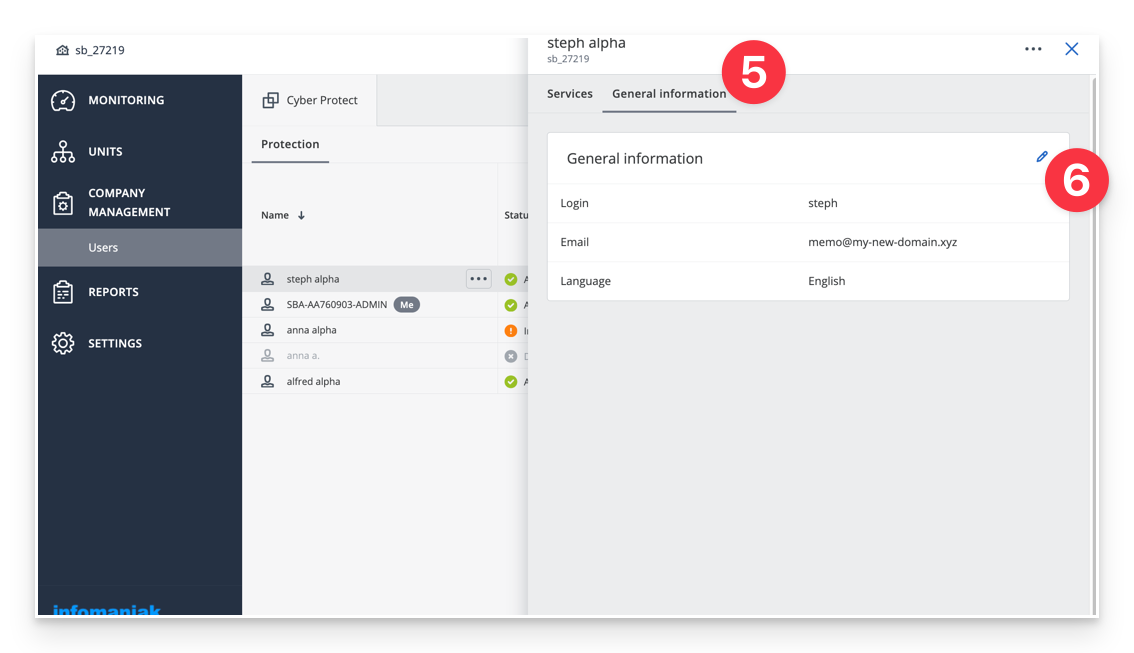 🚀 Manage Acronis Agent notifications - Infomaniak