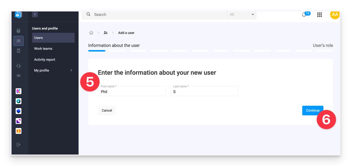 🚀 Invite a user to use kChat - Infomaniak
