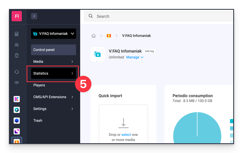 🚀 Display VOD/AOD statistics - Infomaniak